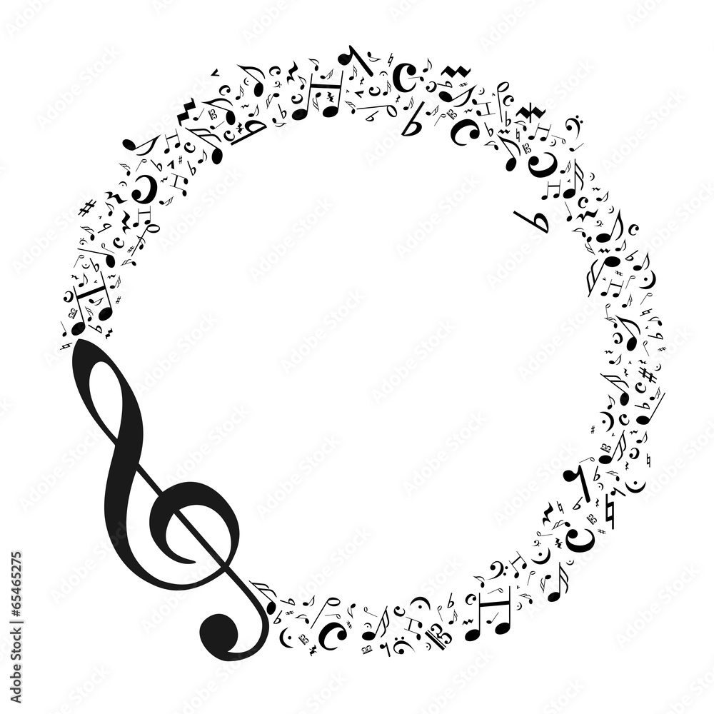 Notenschlüssel Noten Musik Stock Vector | Adobe Stock