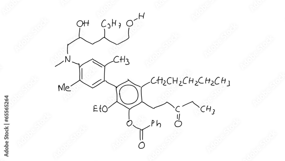Formeln Chemie chemisch chemisch Stock Video | Adobe Stock