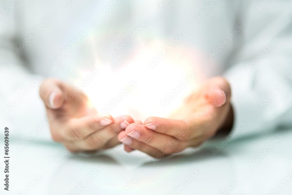 light care hand Stock Photo | Adobe Stock