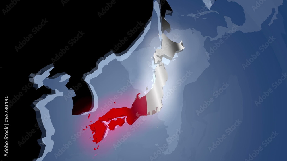 Japan Earth Zoom In Stock Video | Adobe Stock