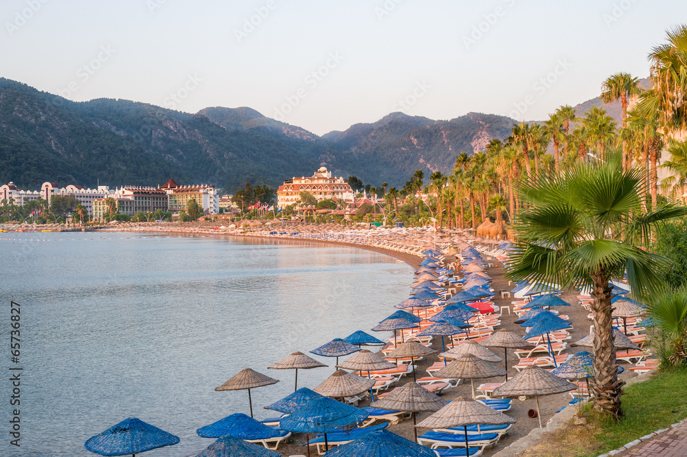 Marmaris beach Stock Photo | Adobe Stock