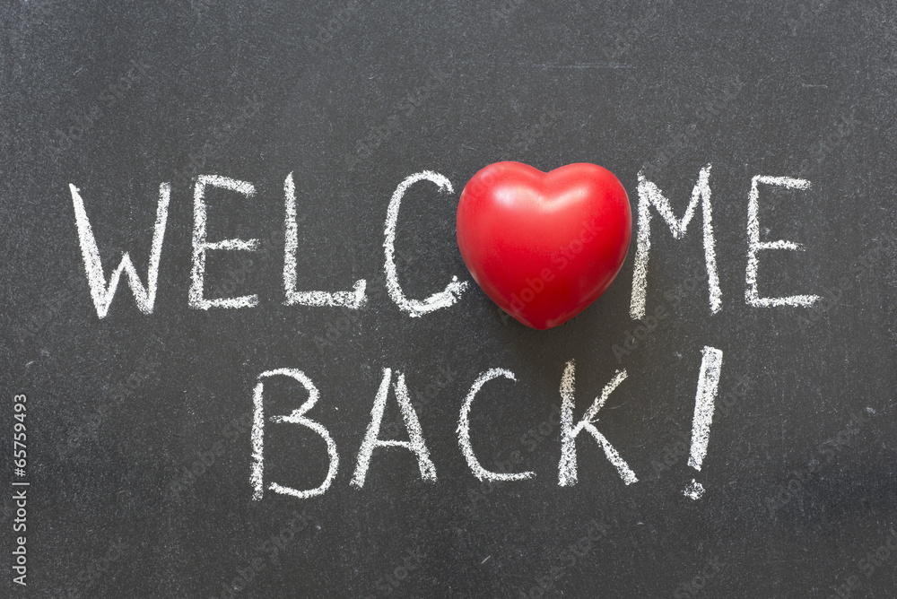 welcome back Stock Photo | Adobe Stock
