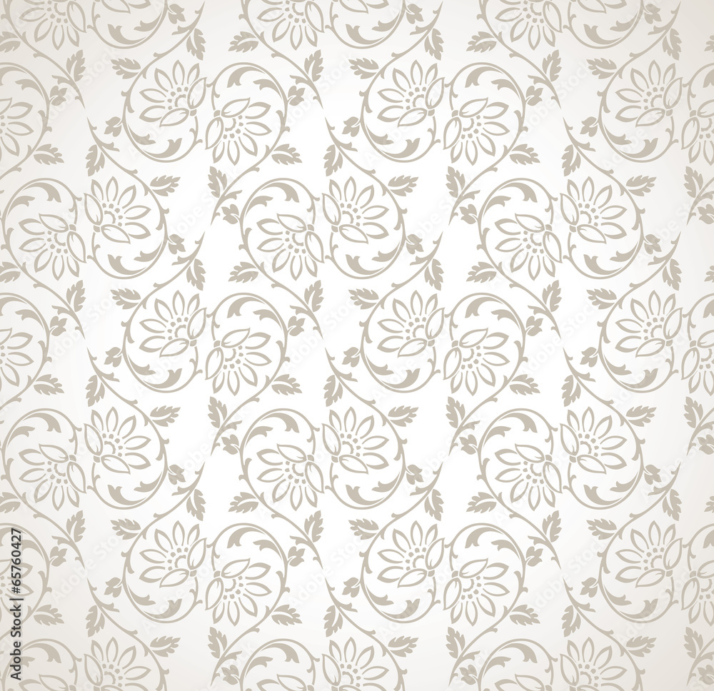 Floral seamless royal wallpaper Stock Vector | Adobe Stock