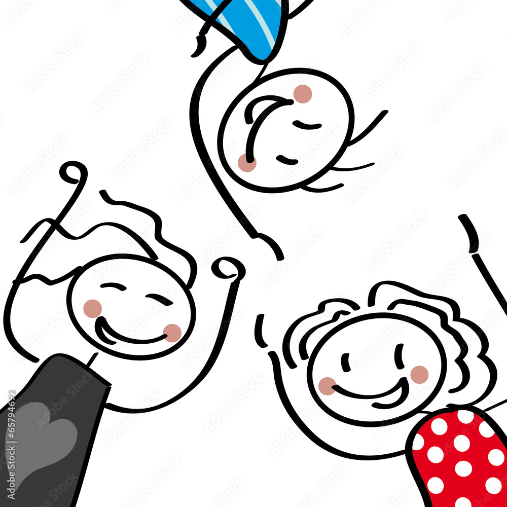 jubelnde Kinder Stock Vector | Adobe Stock