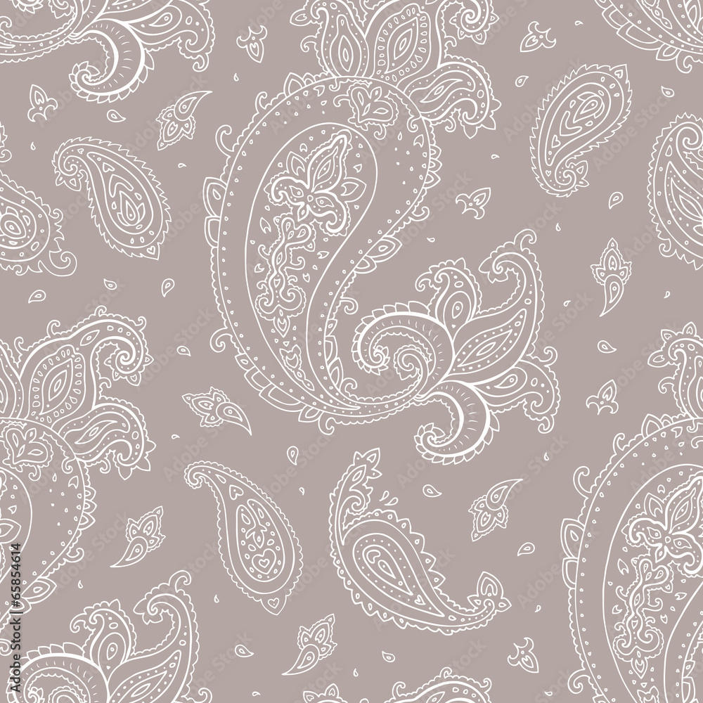 Seamless Paisley background. Stock Vector | Adobe Stock