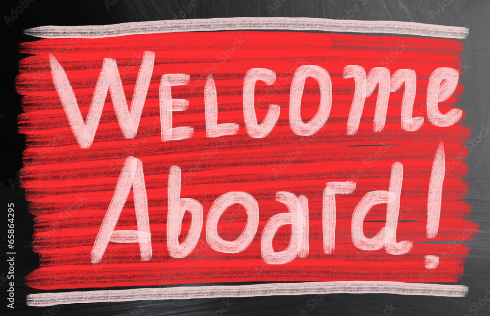 welcome aboard concept Stock Photo | Adobe Stock