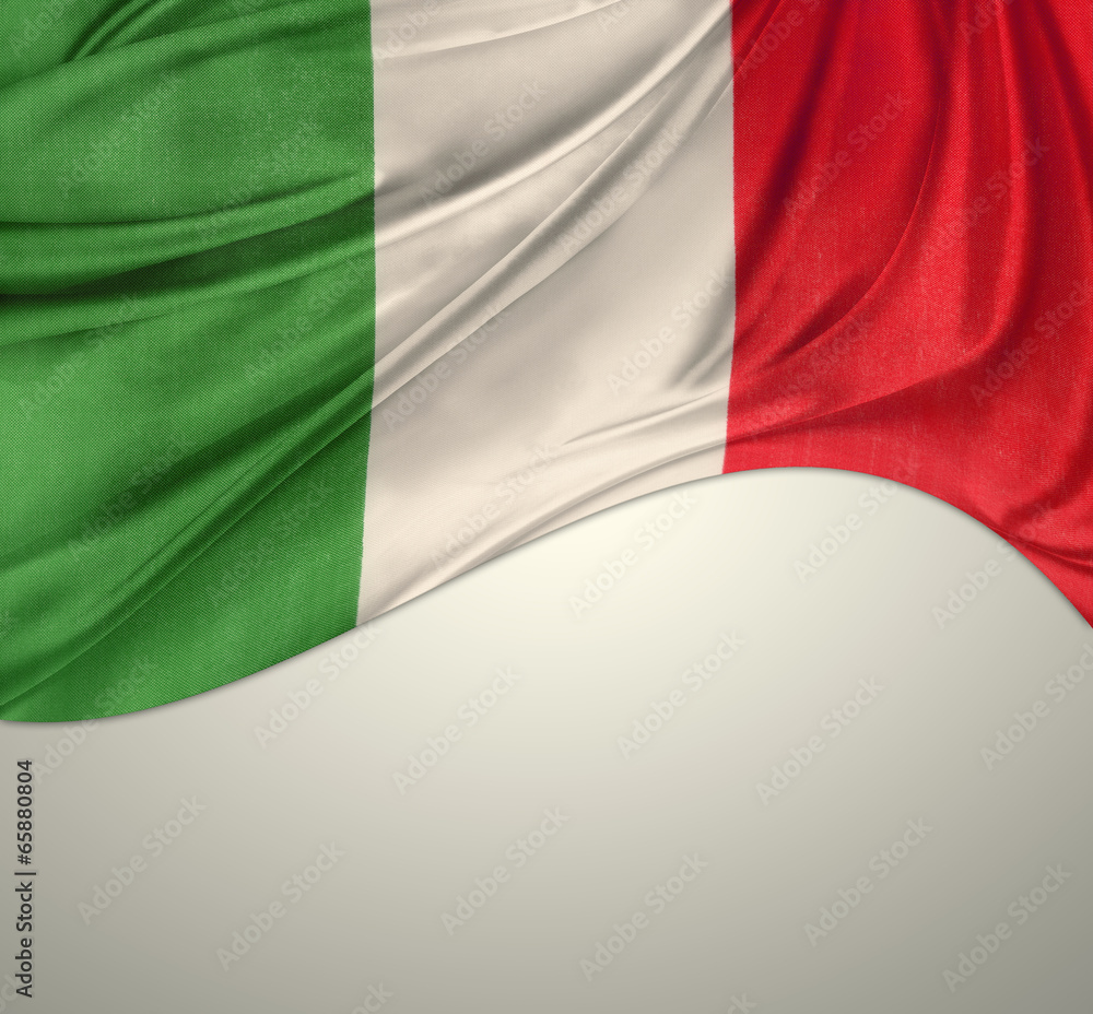 Italian flag Stock Photo | Adobe Stock