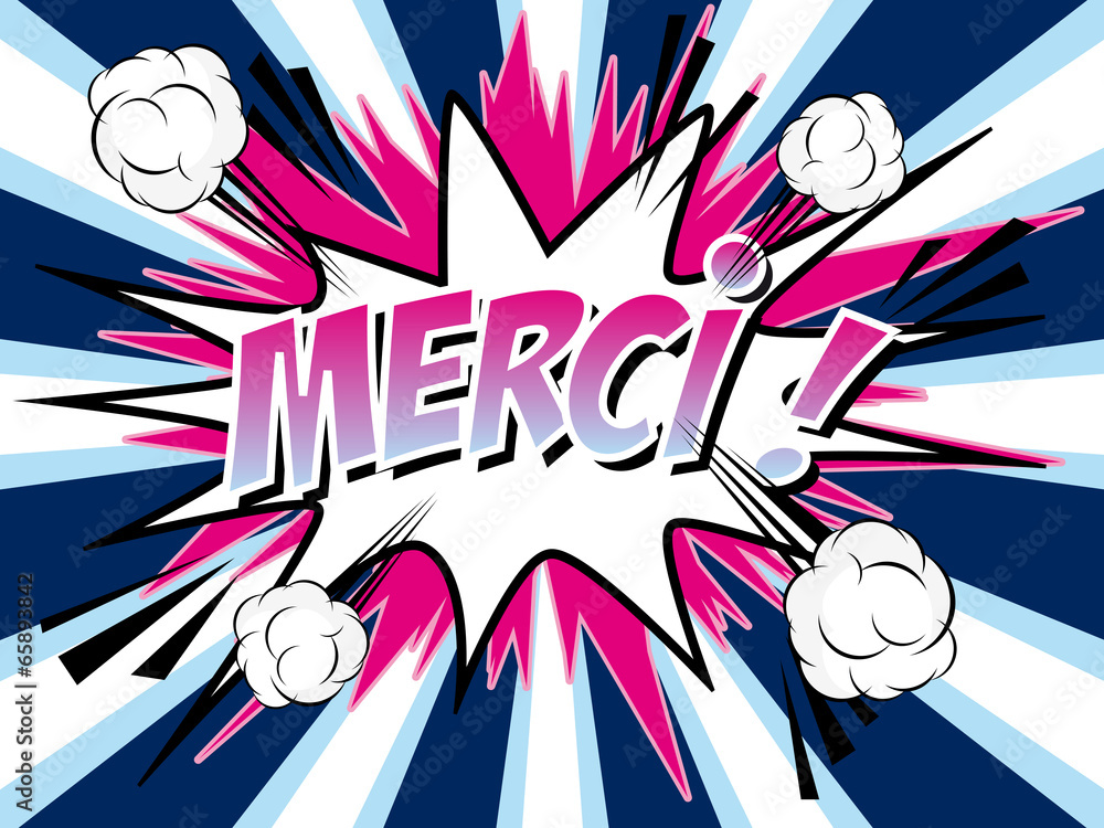 Vecteur Stock Merci comics | Adobe Stock
