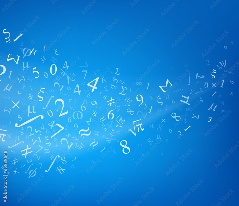 Background with numbers, vector Stock Vector | Adobe Stock