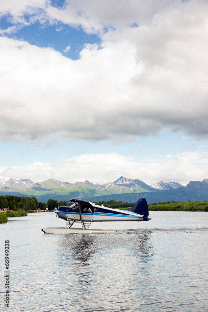 Pontoon Plane On Water