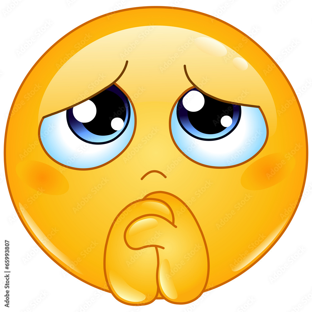Begging emoticon vector de Stock | Adobe Stock