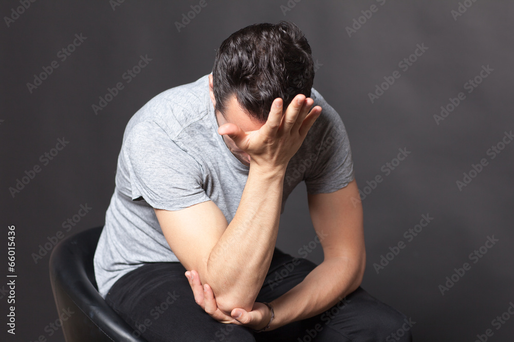 Bored man Stock Photo | Adobe Stock