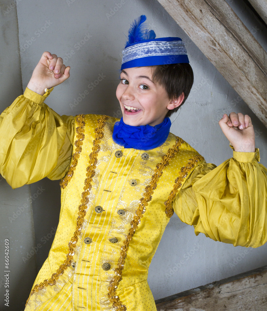 young boy dressed as a prince Stock Photo | Adobe Stock