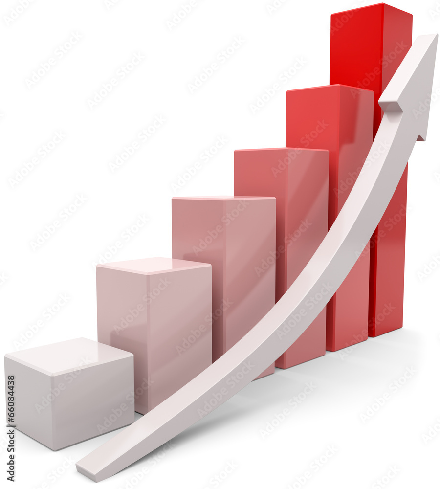 Wachstum Diagramm Stock Illustration | Adobe Stock