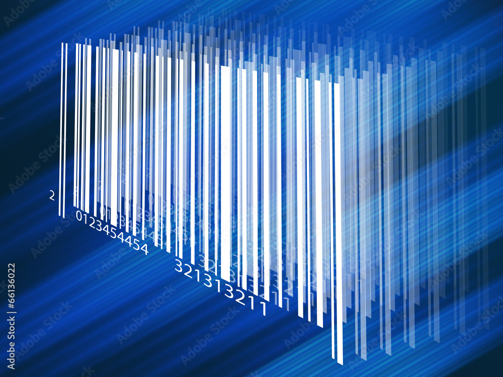 3d barcode express inventory traceability Stock Illustration | Adobe Stock