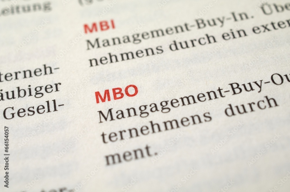 MBO, Management-buy-out Stock-Foto | Adobe Stock