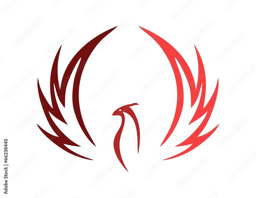 bird logo,phoenix symbol,wings icon,luxury style Stock Vector | Adobe Stock