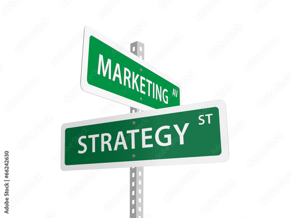 MARKETING STRATEGY signs (planning decision-making leadership) Stock ...