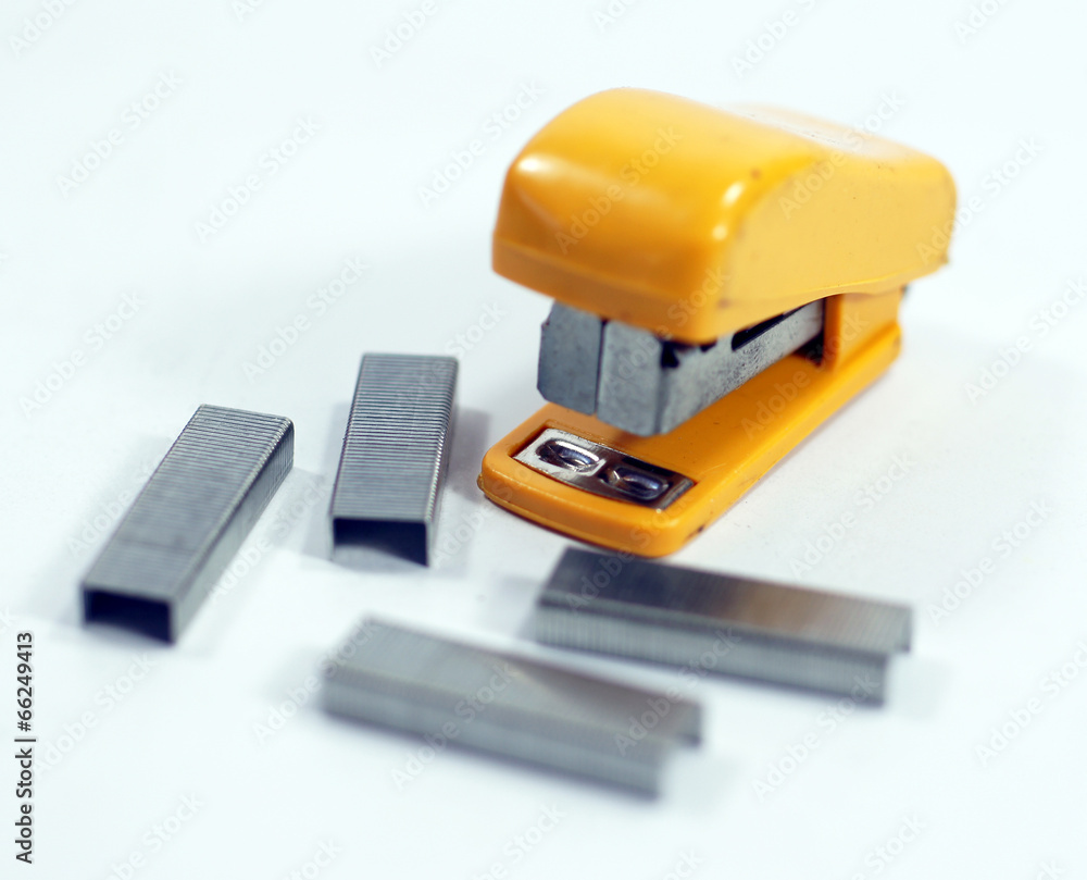 Stapler with staples Stock Photo | Adobe Stock