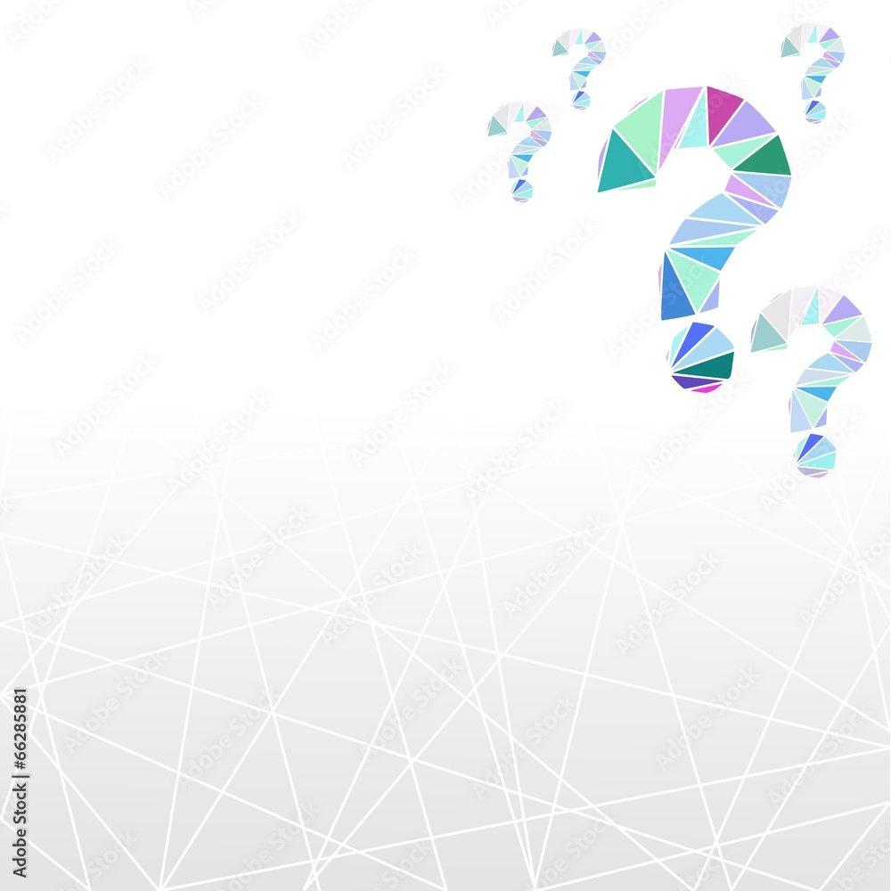 geometric question mark background and symbol in low poly style Stock ...