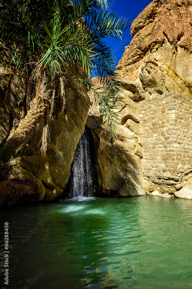 Waterfall Chebika Tunisia Stock Photo | Adobe Stock