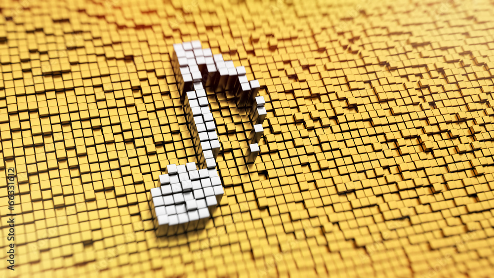 Pixelated music note Stock Illustration | Adobe Stock