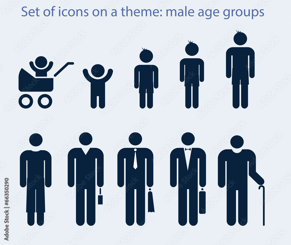 Age groups Stock Vector | Adobe Stock Age groups Stock Vector | Adobe Stock