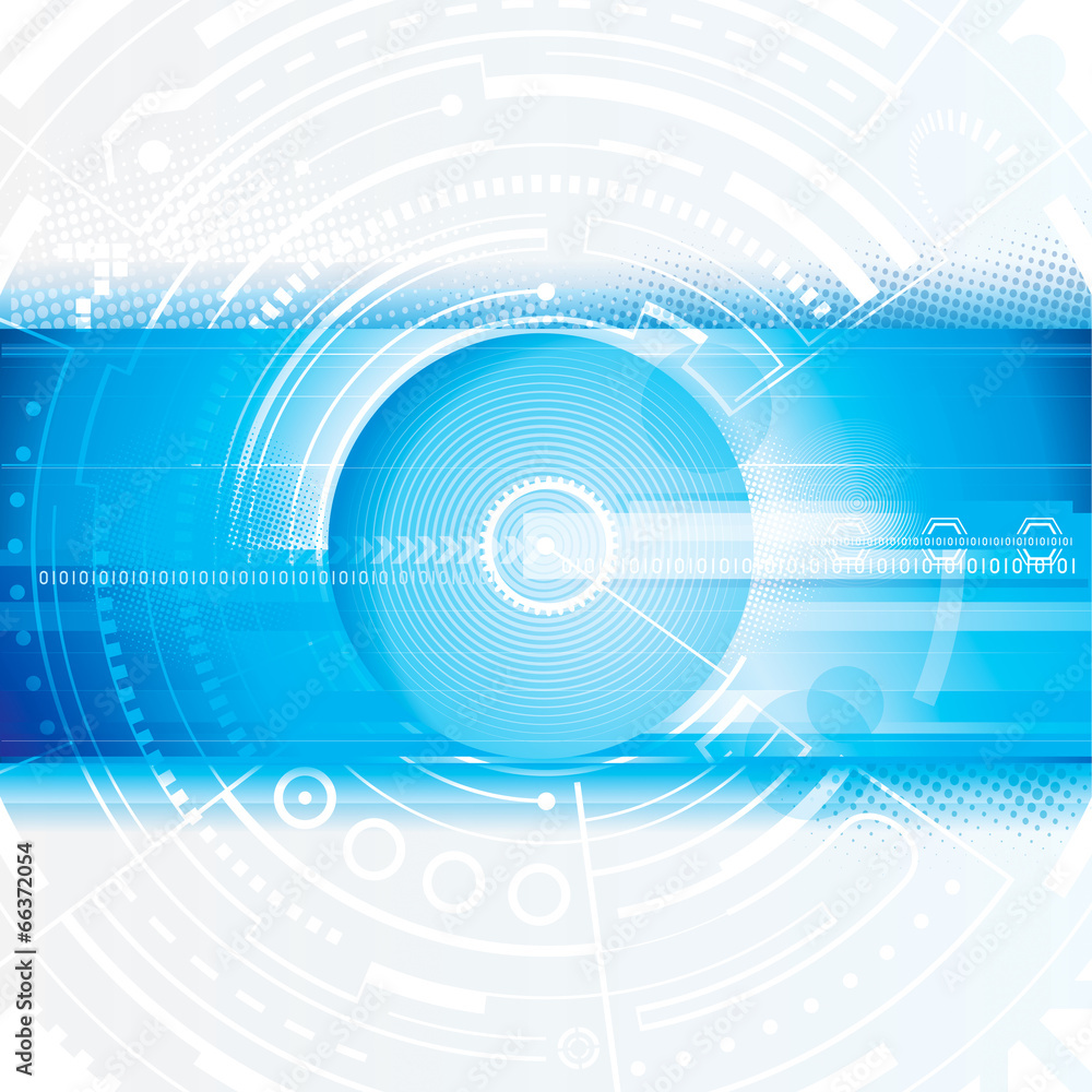 Abstract technology blue digital background. Stock Vector | Adobe Stock