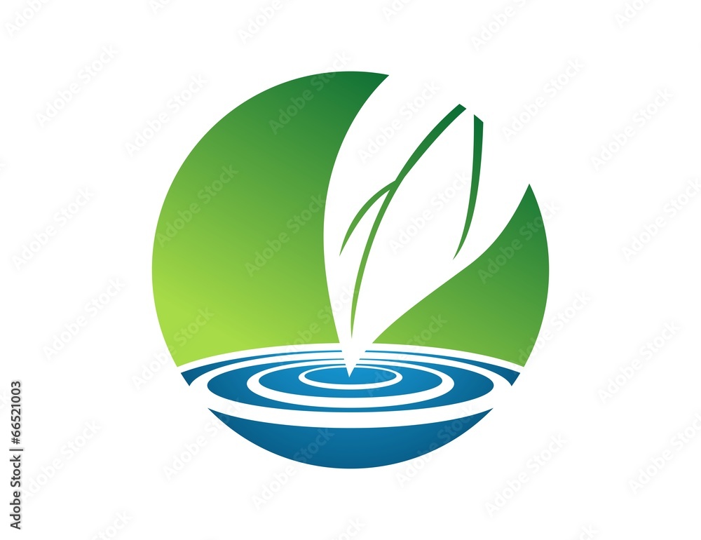 water drop logo,dew water symbol,spring nature icon Stock Vector ...