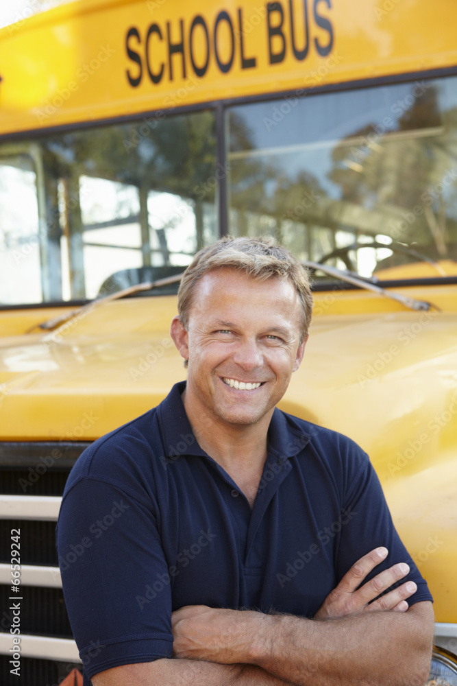 School bus driver Stock Photo | Adobe Stock