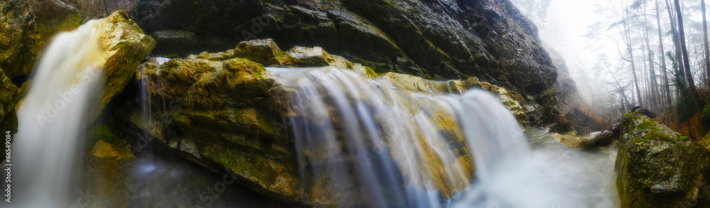 Mountain river panorama Stock Photo | Adobe Stock
