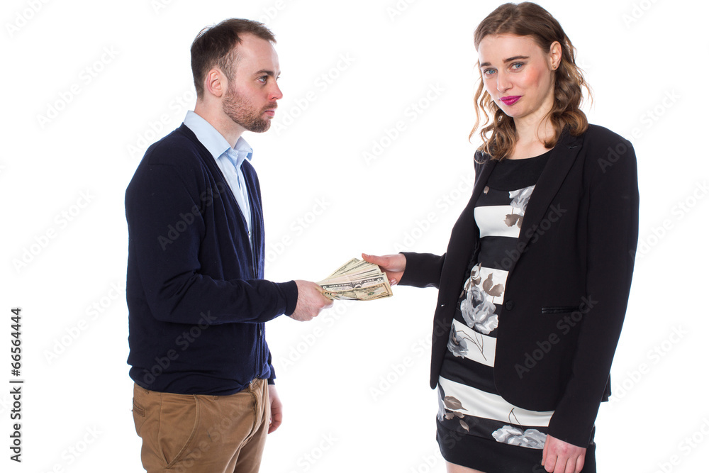 Person Donating Money