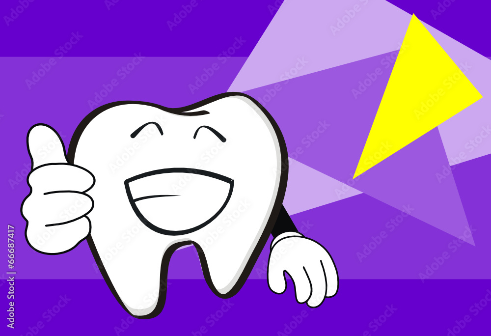 molar dental cartoon wallpaper happy Stock Vector | Adobe Stock