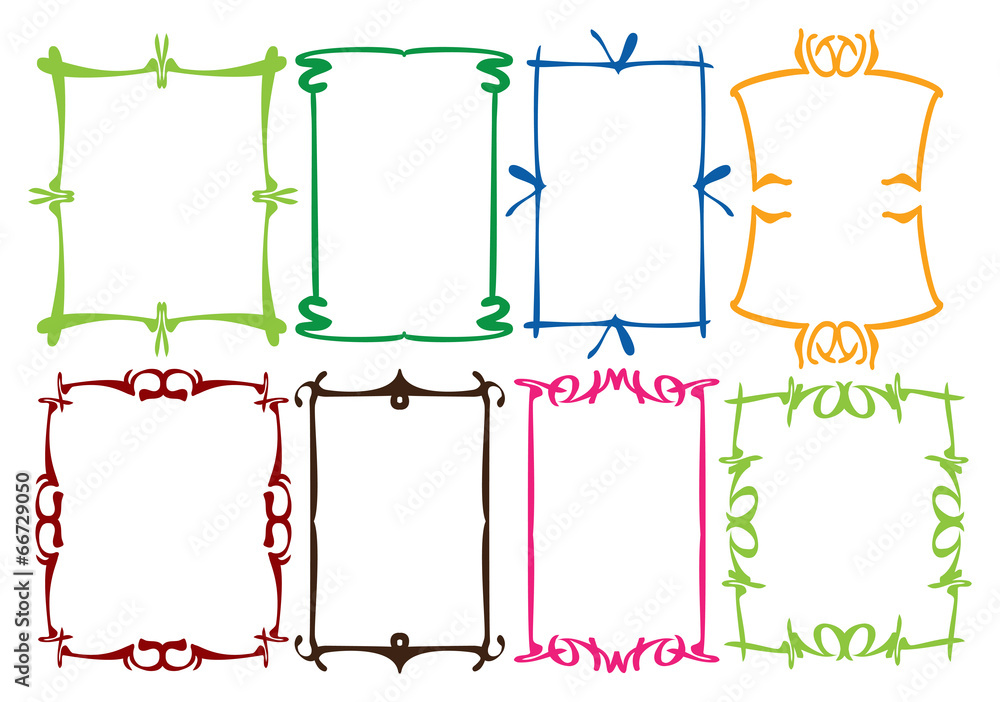 Simple border designs Stock Vector | Adobe Stock