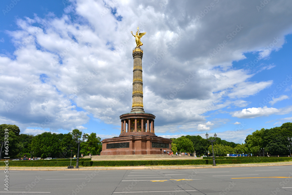 Siegessäule, Viktoria, Goldelse, Tiergarten, Turm, Berlin Stock-Foto ...