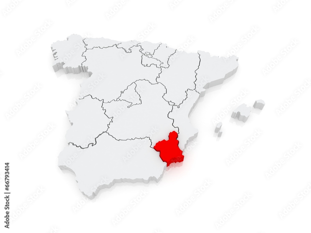Murcia Spain Map