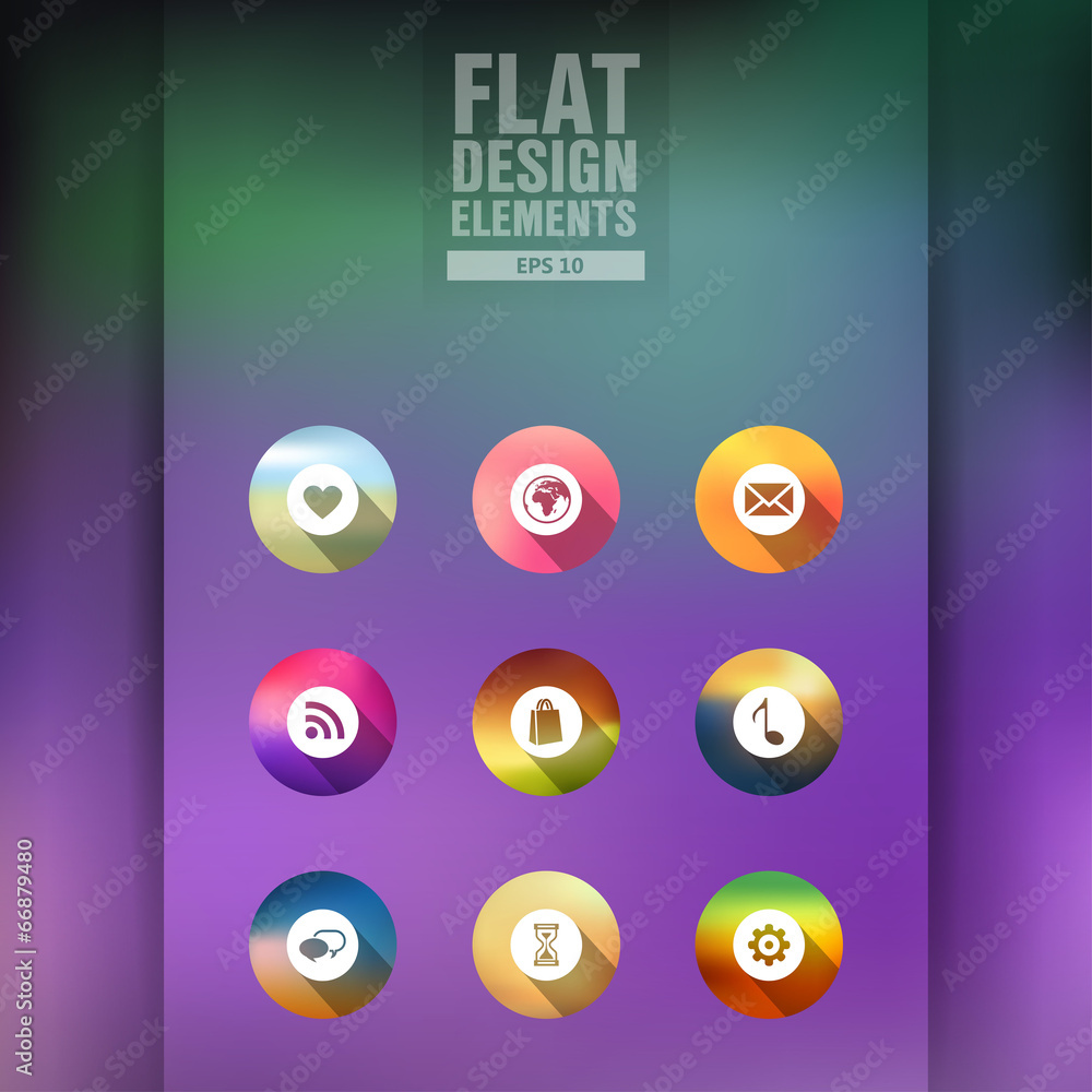 Elements design of the menu for a website Stock Vector | Adobe Stock