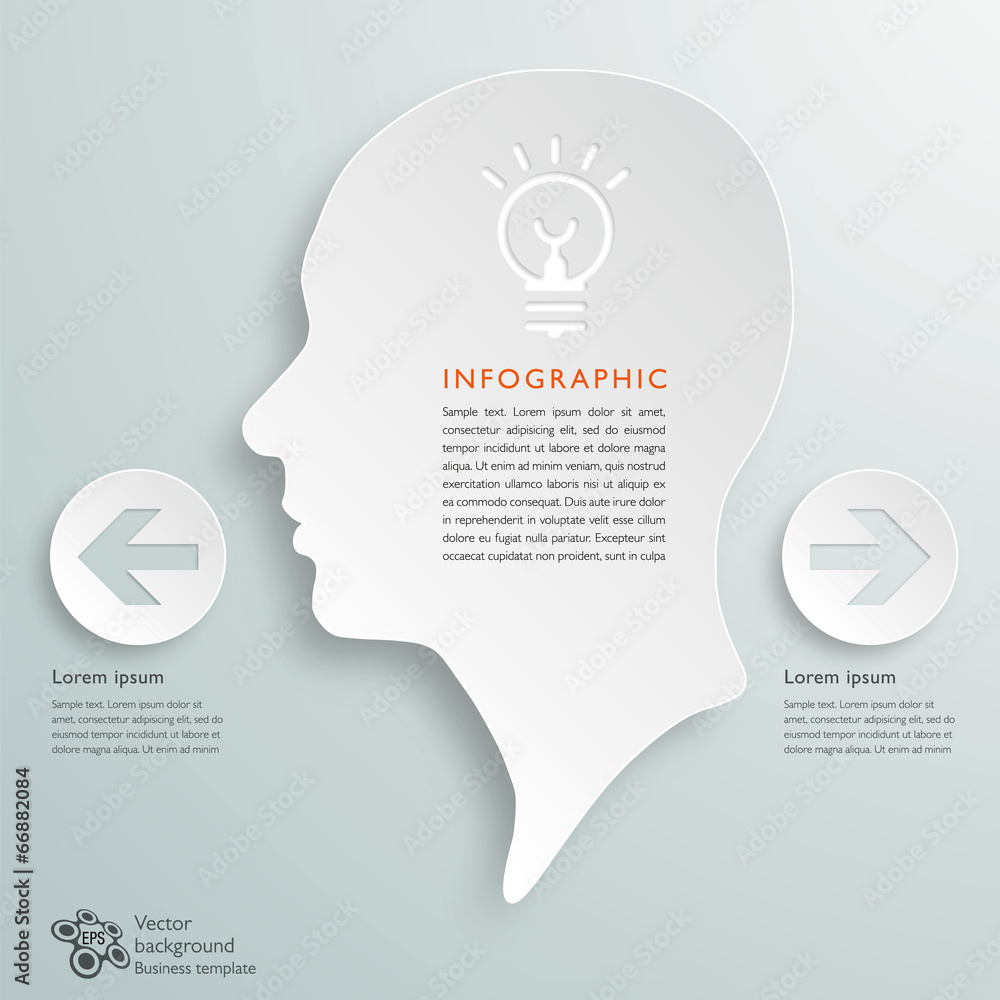 Infographics Vector Background Knowledge Stock Vector | Adobe Stock
