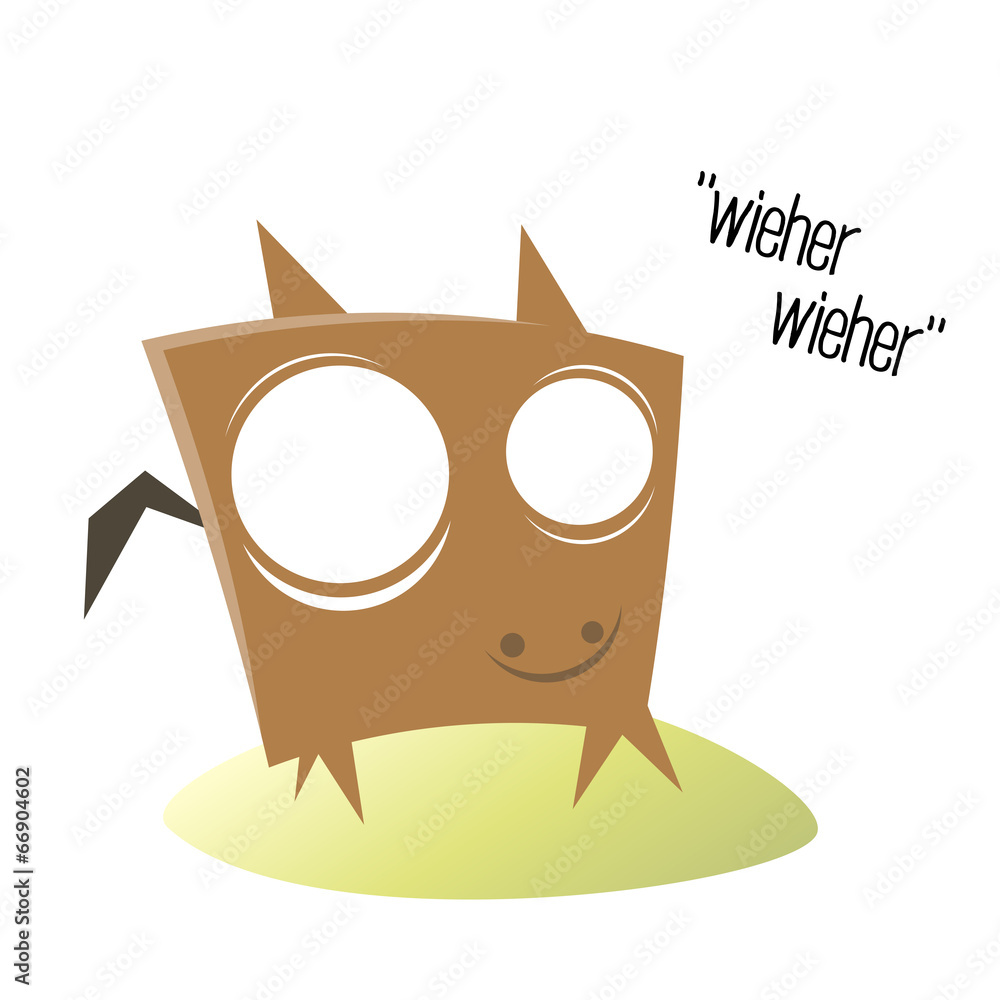 pferd cartoon comic lustig Stock-Vektorgrafik | Adobe Stock