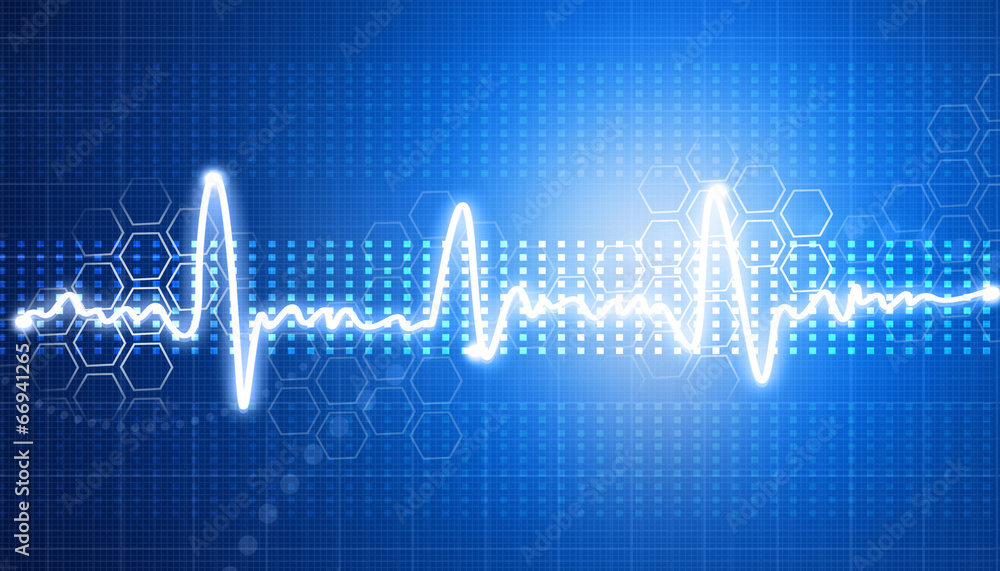 Electrocardiogram, ecg background .. Stock Illustration | Adobe Stock
