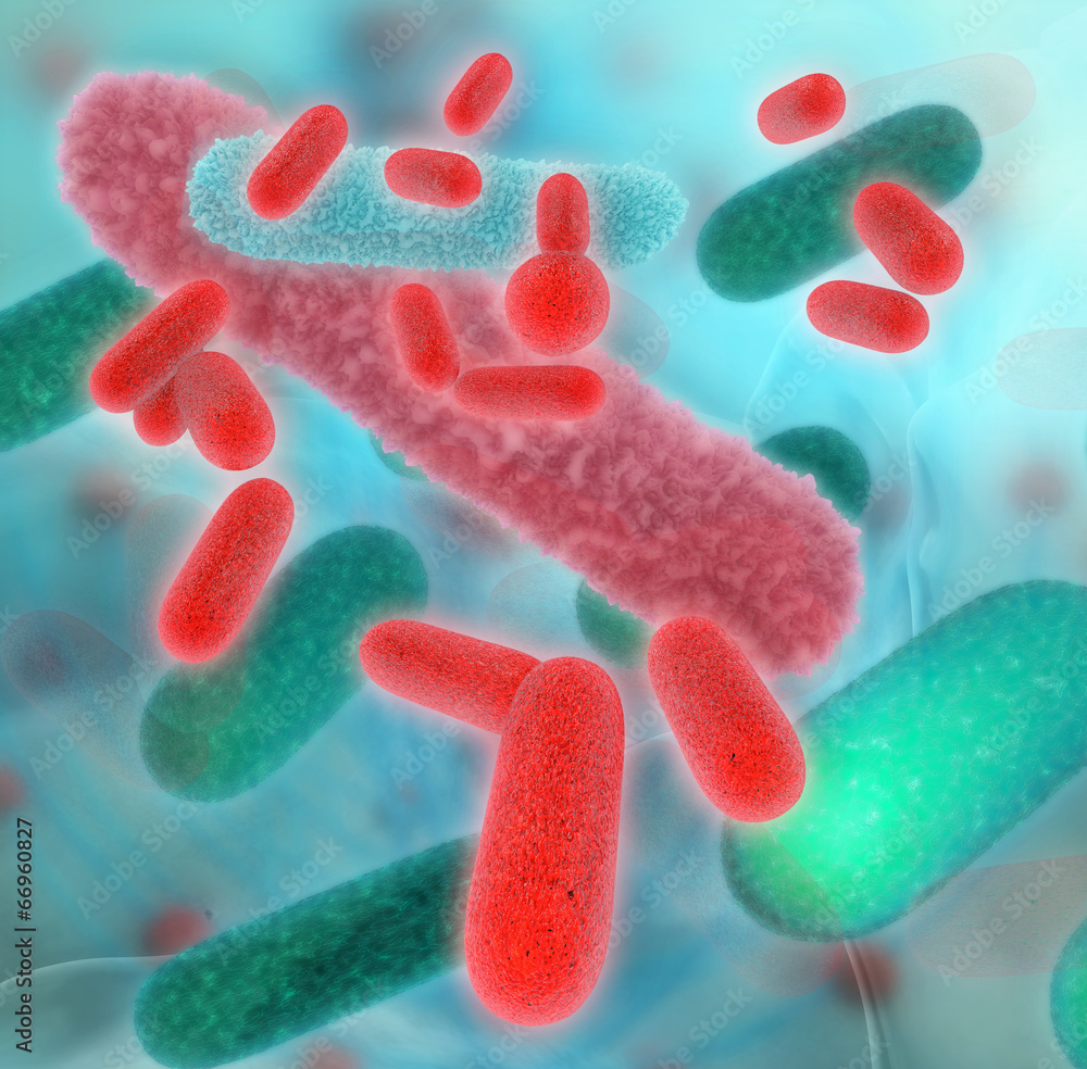 Bacteria - 3d Rendering Stock Illustration | Adobe Stock
