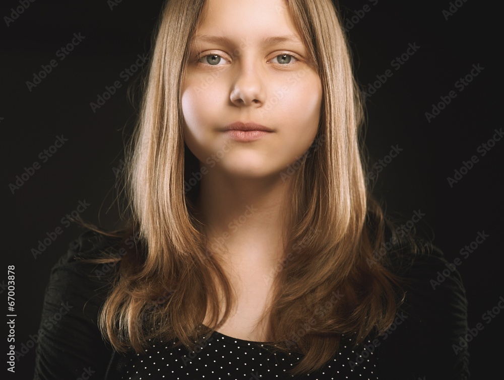 Sad teen girl Stock Photo | Adobe Stock