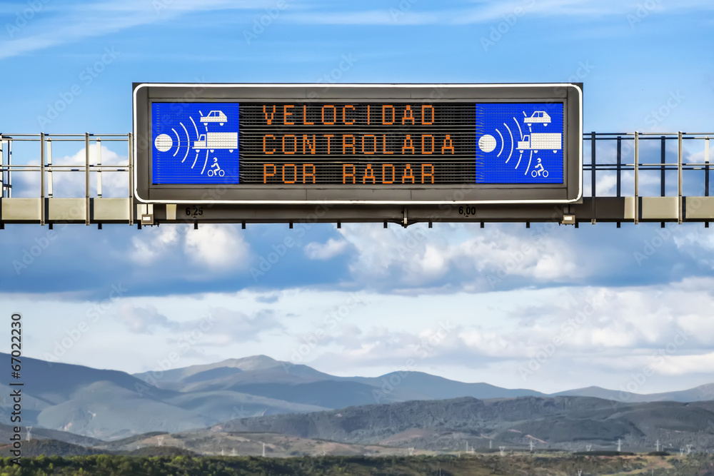 LED Traffic Road Signs Stock Photo | Adobe Stock
