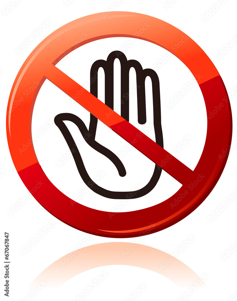 Vetor de No entry sign Vector do Stock | Adobe Stock