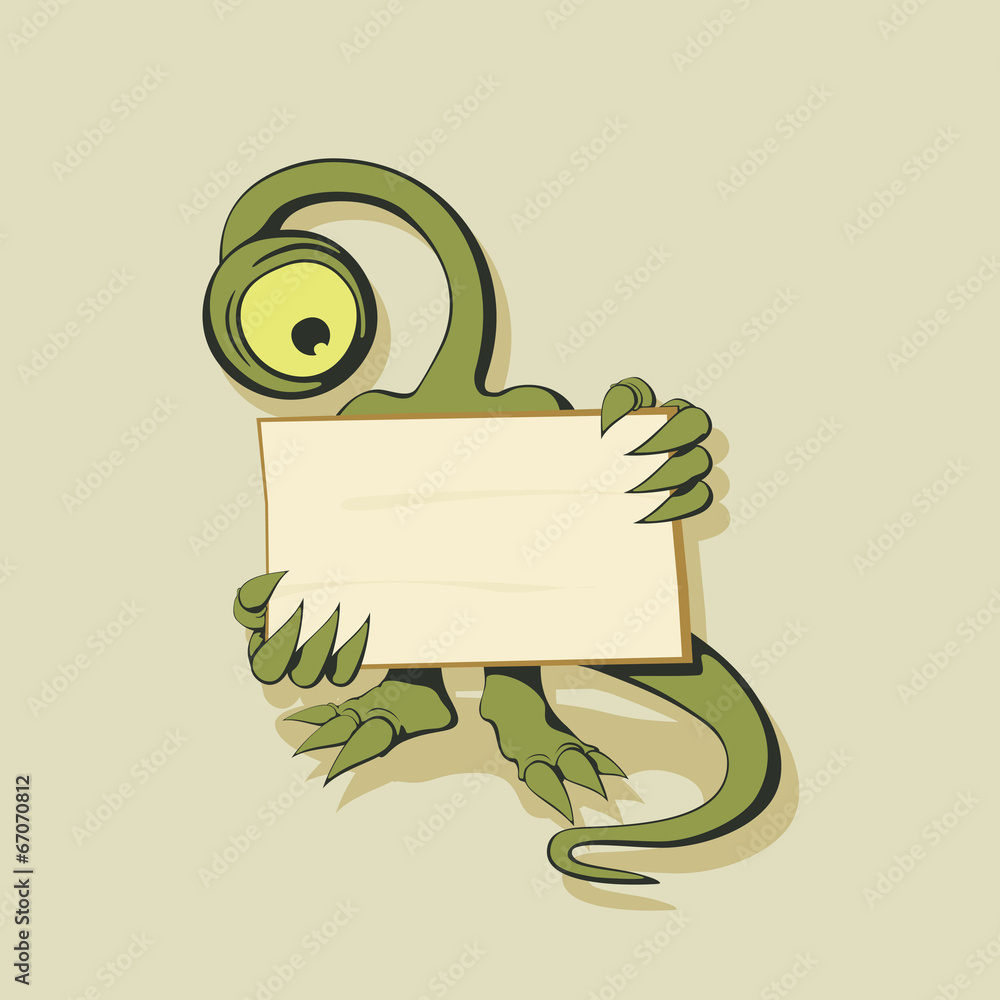 monster vector banner Stock Vector | Adobe Stock