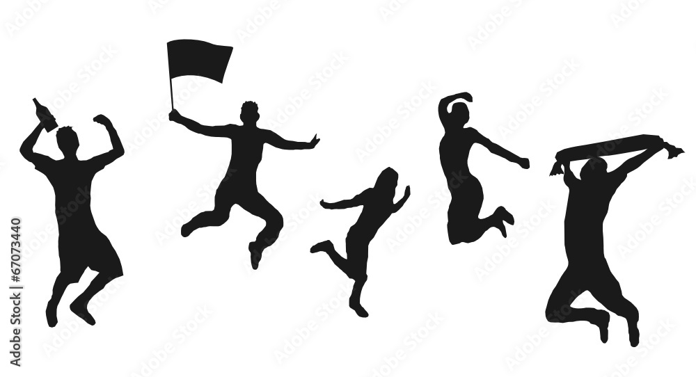 Menschen Jubel Stock Vector | Adobe Stock