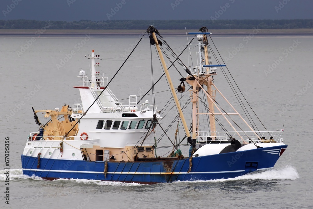 Fischkutter auf See Stock Photo | Adobe Stock