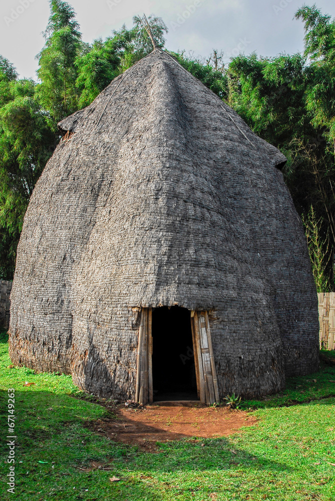 House of the Dorze people, Ethiopia Stock Photo | Adobe Stock
