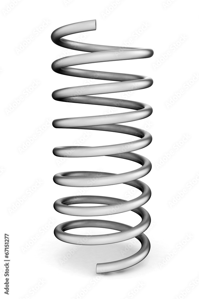 shinny and glossy spring isolated on white Stock Illustration | Adobe Stock