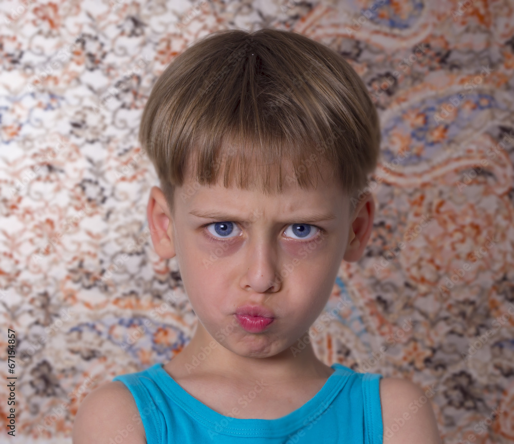 angry boy Stock Photo | Adobe Stock